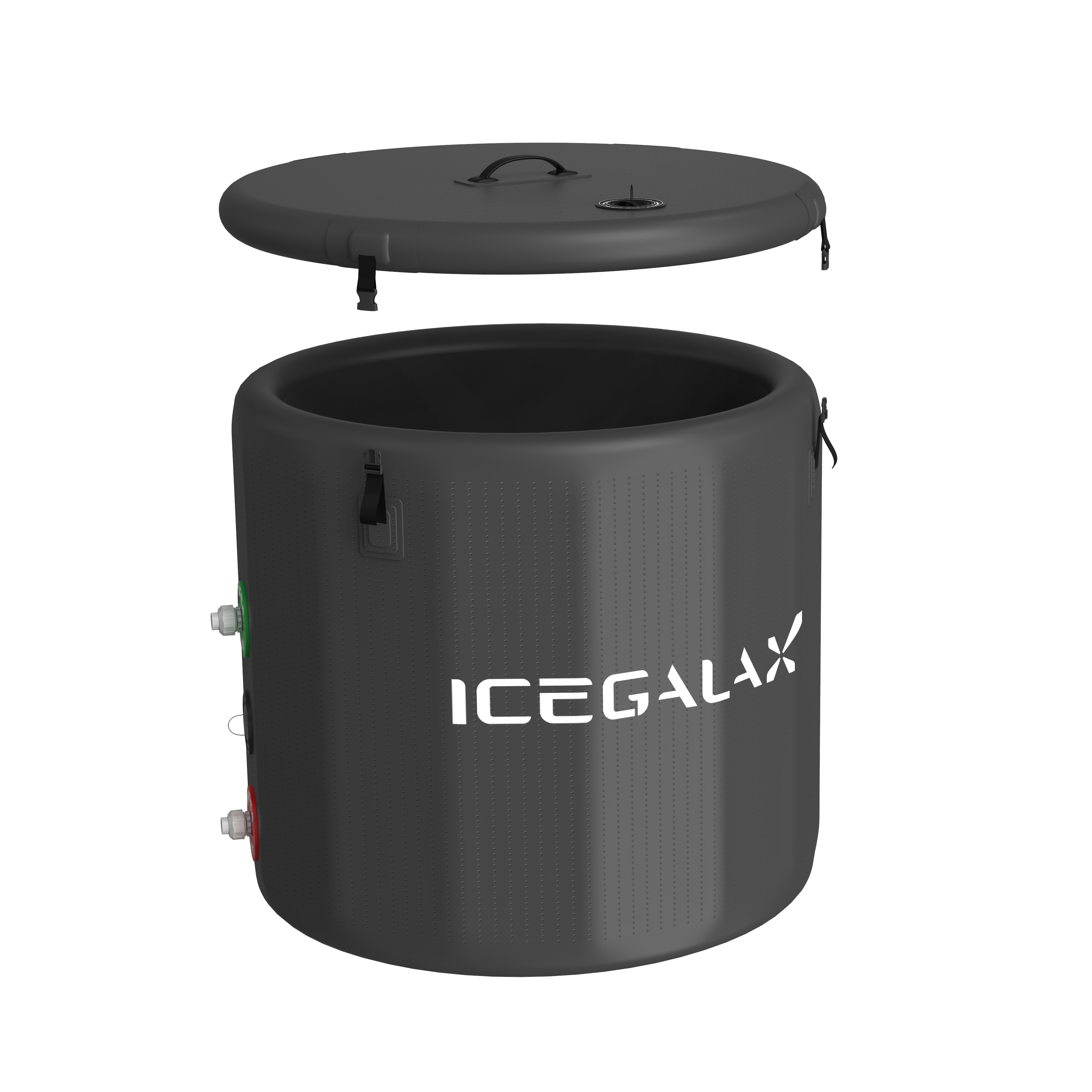 ICEGALAX Customized Black Inflatable Round Bathtub Ice Barrel For Cold ...